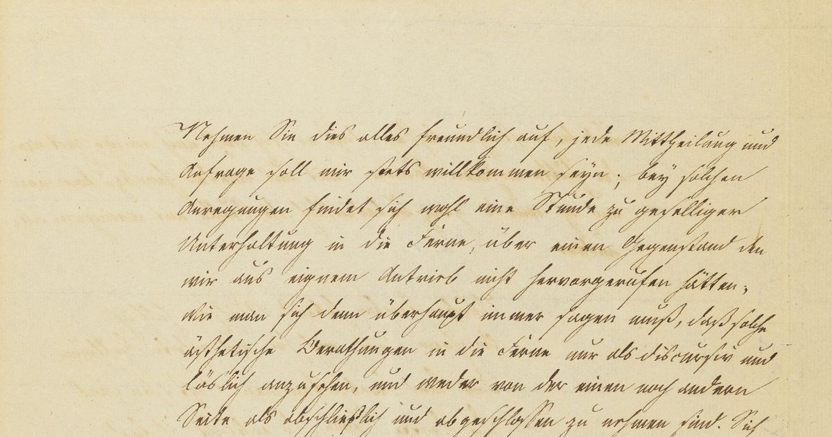 Blog | Neuzugang eines Goethe-Briefs - Klassik Stiftung Weimar